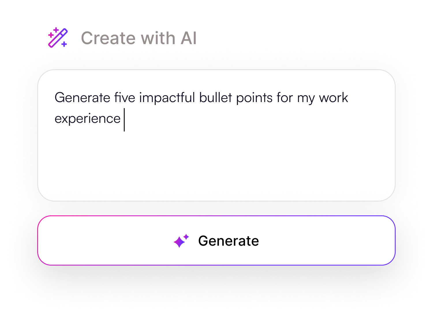 AI-powered resume writing