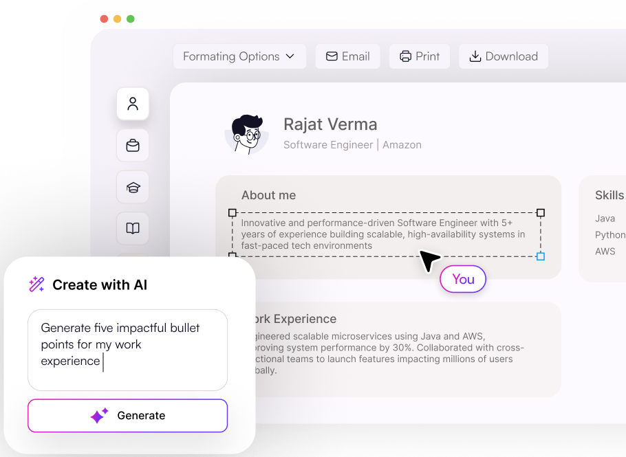 Resume Builder Preview
