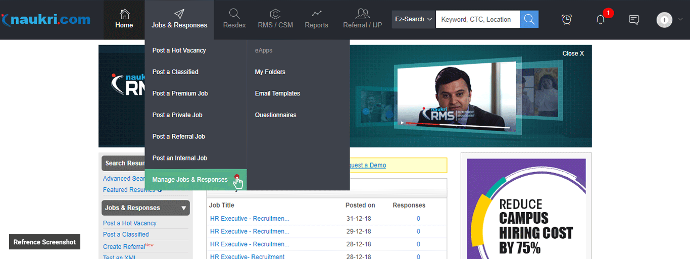 Job Posting For Recruiters | How To Edit Jobs -Naukri.Com